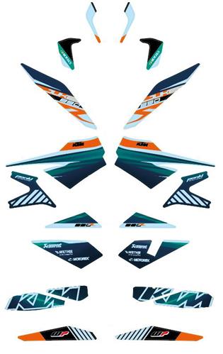 KTM Factory Graphics Kit 890 Duke R 2020-2023 - KTM Twins