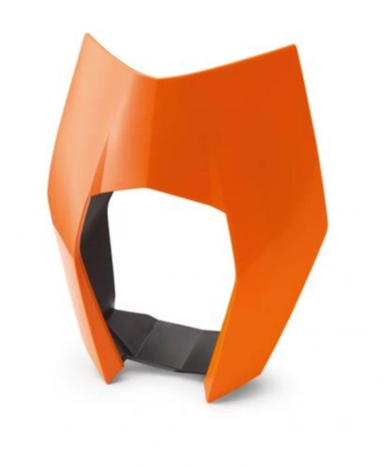 KTM Headlight Mask (White/Orange) 690 Enduro/R/SMC 2008-2018 - KTM Twins